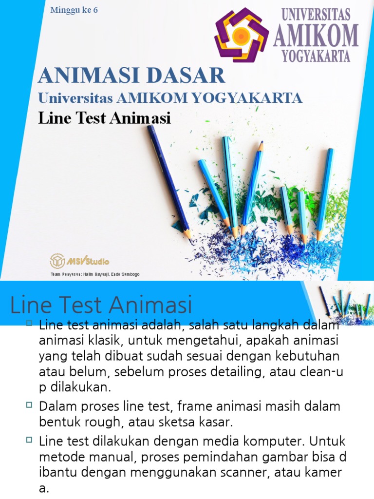Animasi Dasar 06 - Line Test Animasi 2D (2021) | PDF
