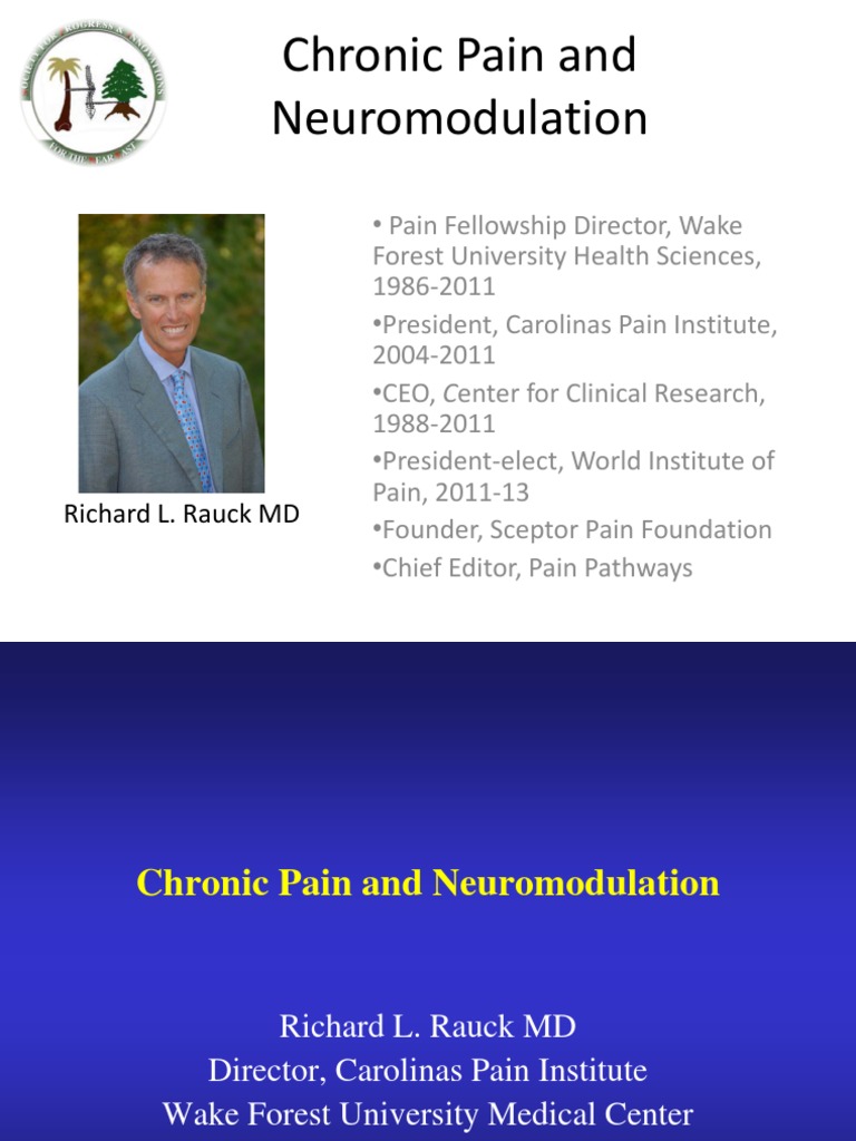 Rauck Chronic Pain | PDF | Pain | Low Back Pain