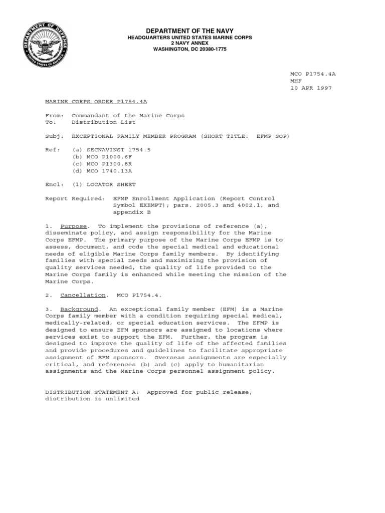 Department of The Navy: Headquarters United States Marine Corps 2 Navy ...