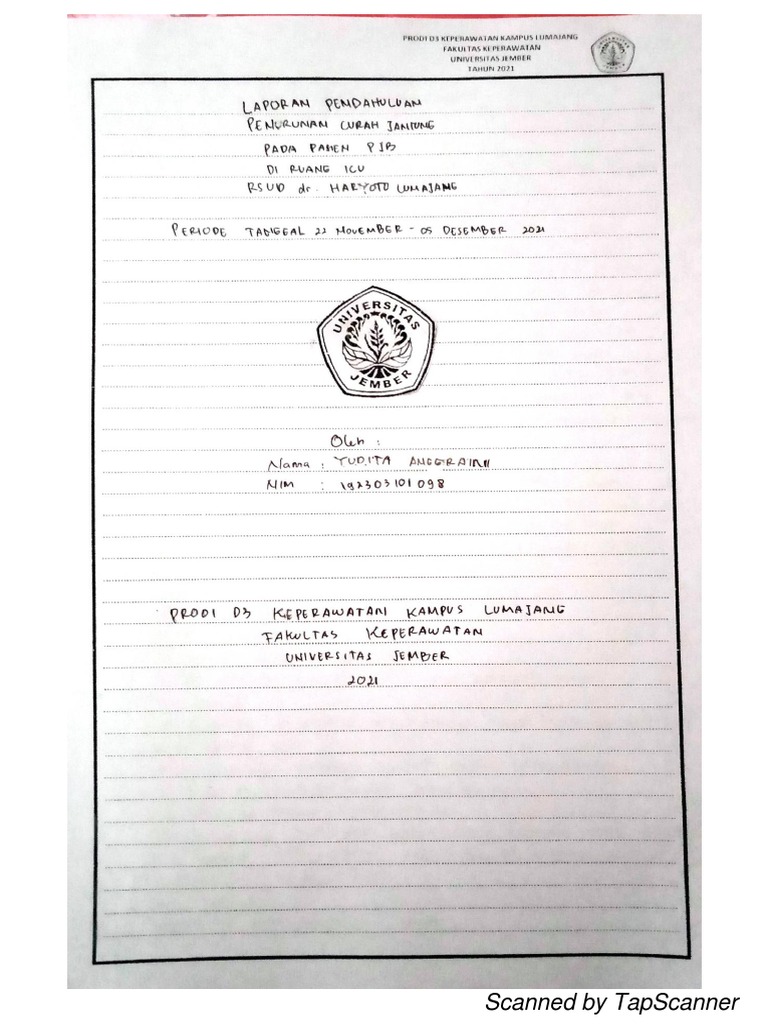 LP Yudita Anggraini PJB | PDF