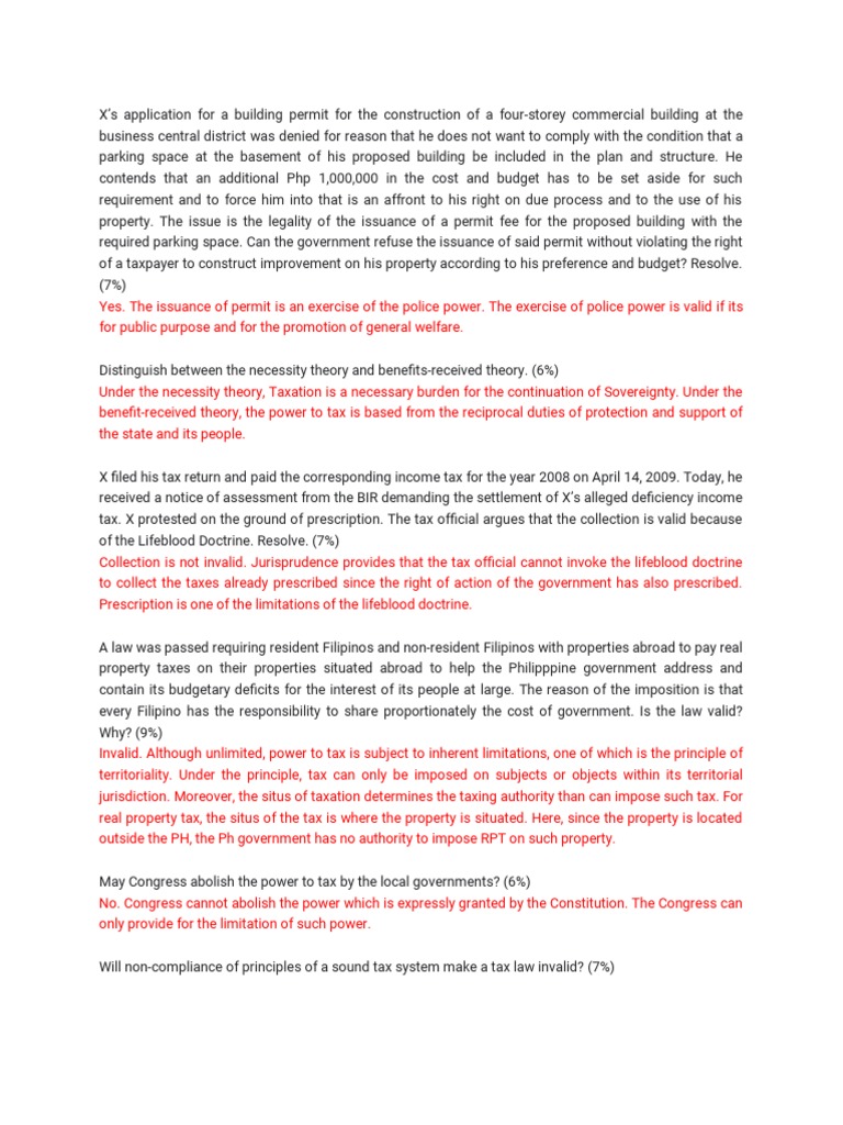Midterm Exam | PDF | Taxes | Double Taxation