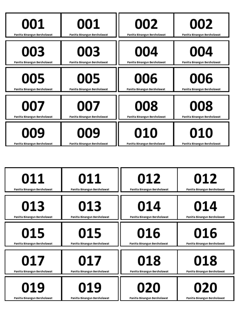Nomor PARKIRAN 1 | PDF