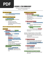 Anatomy and Physiology Science Olympiad 2024 Cheat Sheet | PDF ...