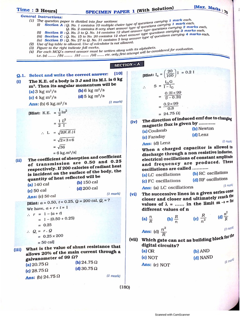 Uttam Phy Q.P.1 | PDF