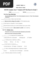 Grade 6 Computer Revision Test | PDF | Computers
