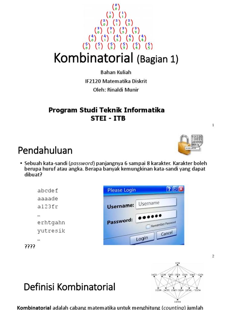 Kombinatorial 2020 Bagian1 | PDF