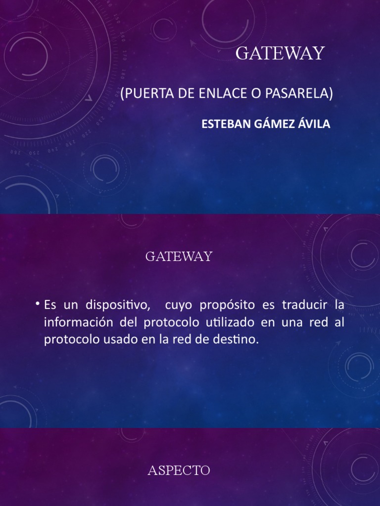 Gateway | Descargar gratis PDF | Protocolos de internet | Gateway ...