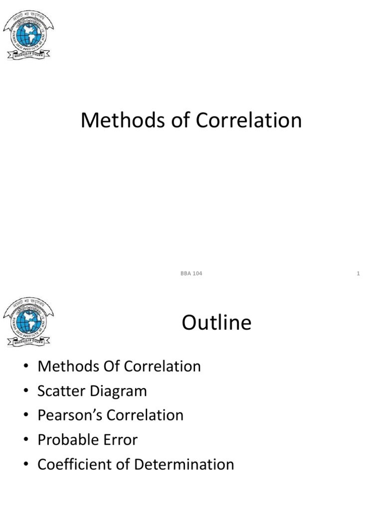 Methods of Correlation | PDF | Correlation And Dependence | Coefficient Of Determination