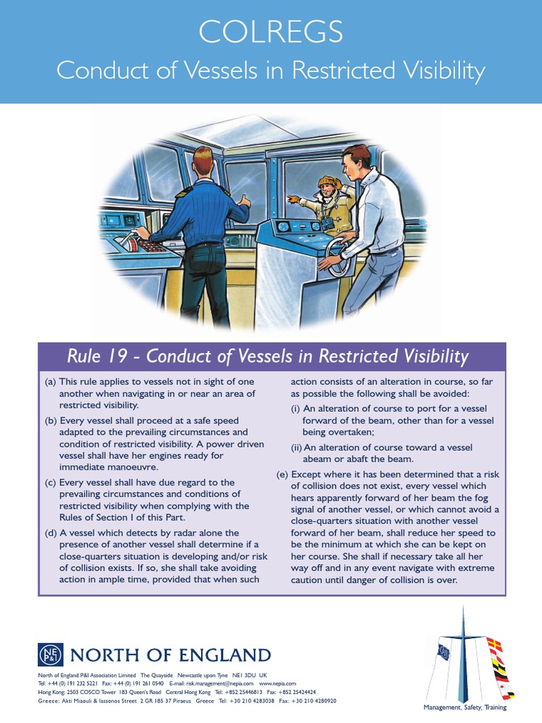 Colregs Rule 19 - Restricted Visibility | PDF