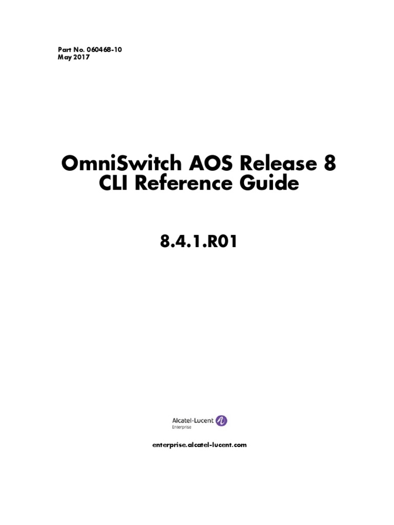 Alcatel 6860 CLI | PDF | Internet Protocols | Network Architecture