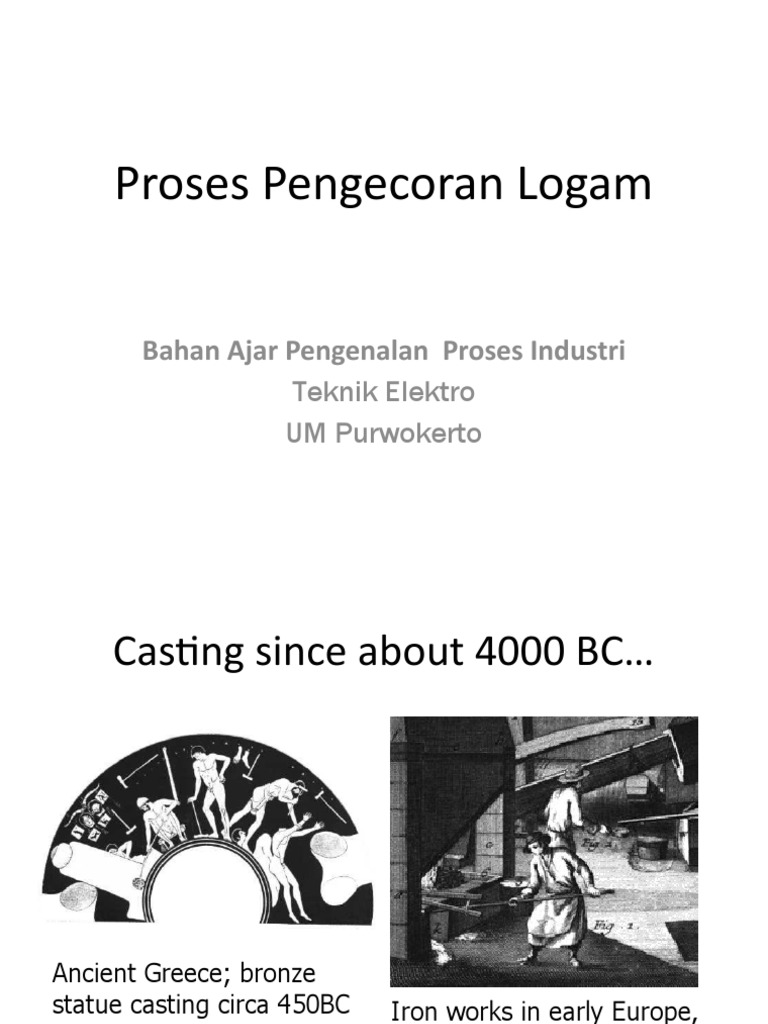 Proses dan Produk Pengecoran Logam | PDF