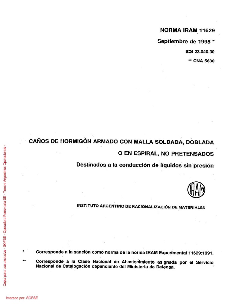 Iram 11629-1995 | PDF