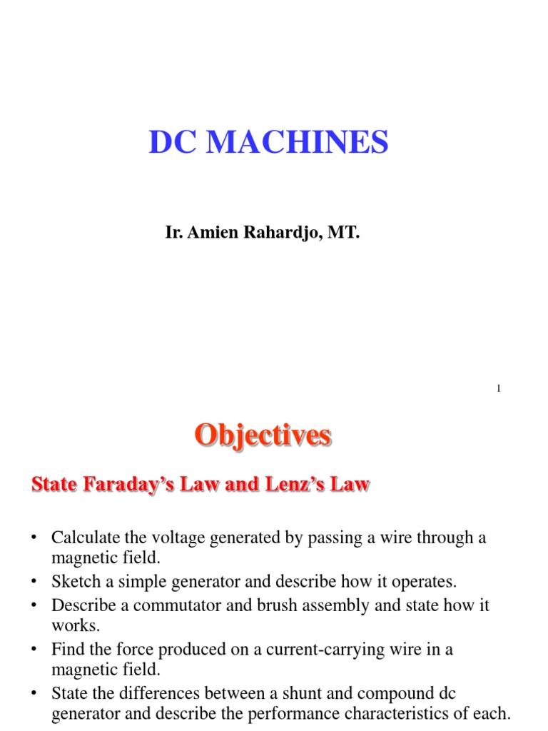 Adgenerator Arus Searah (BHN 4) | PDF | Electric Generator ...