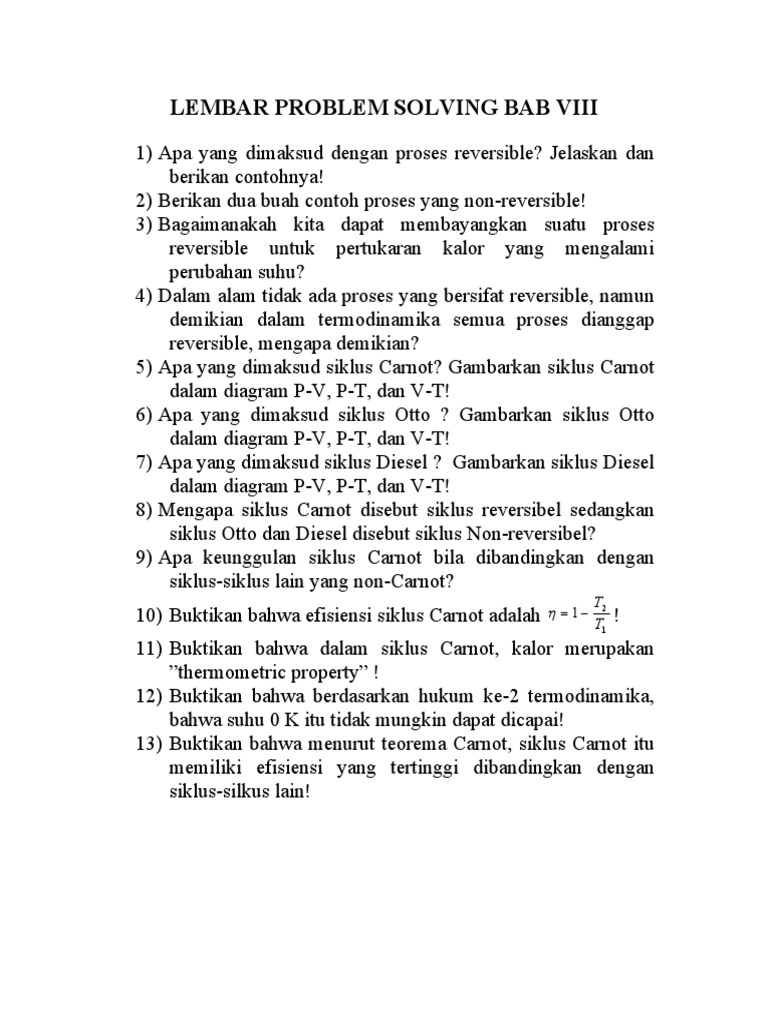 Lembar Problem Solving Bab Viii | PDF