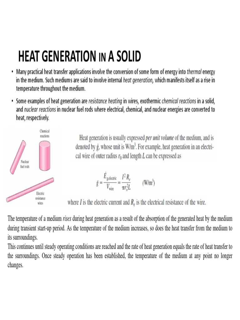 24th August HEAT GENERATION IN A SOLID | PDF | Heat Transfer | Heat