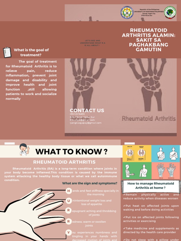 Green Photo Business Tri-Fold Brochure | PDF | Arthritis | Rheumatoid ...