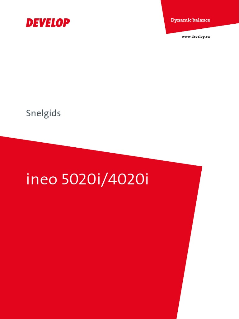Ineo 5020i 4020i - Quick Guide - NL - 1 0 1 | PDF