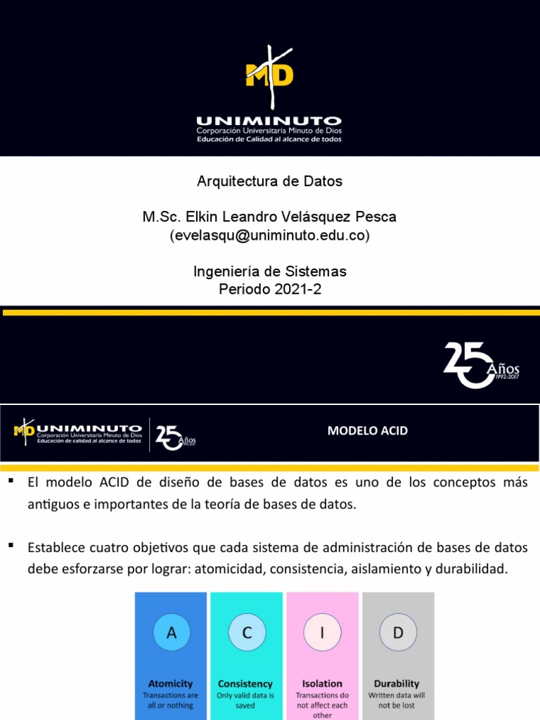 Modelo Transaccional Acid | PDF | Ácido | Bases de datos