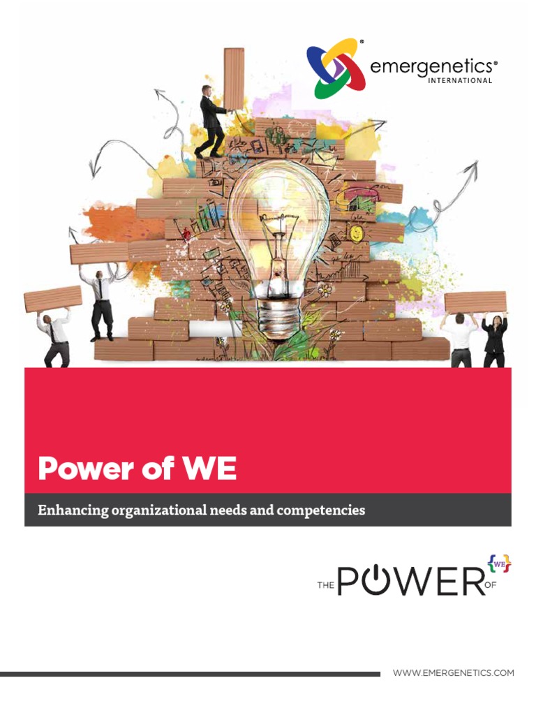 Power of WE: Enhancing Organizational Needs and Competencies | PDF ...