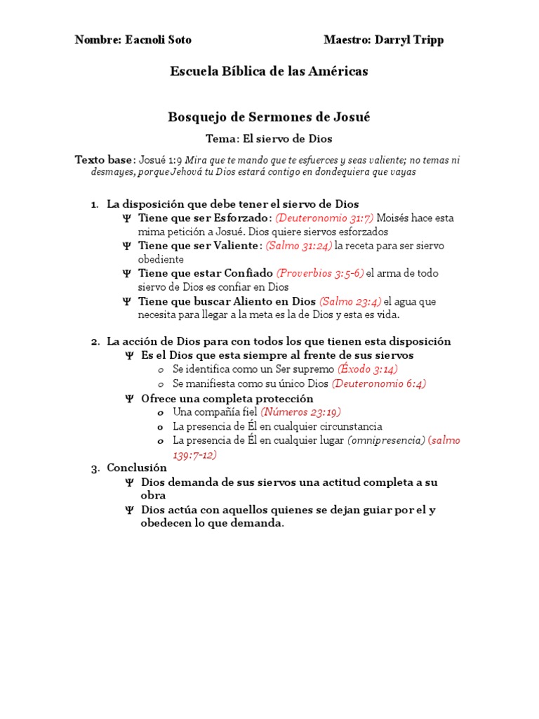 Bosquejos de Sermones de Josué, Jueces y Rut | PDF | Contenido bíblico