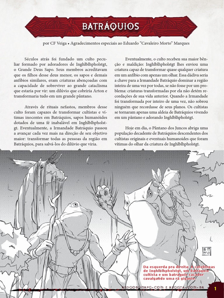 Batráquios: Culto de Sapos Humanóides | PDF | Sapo | Zoologia