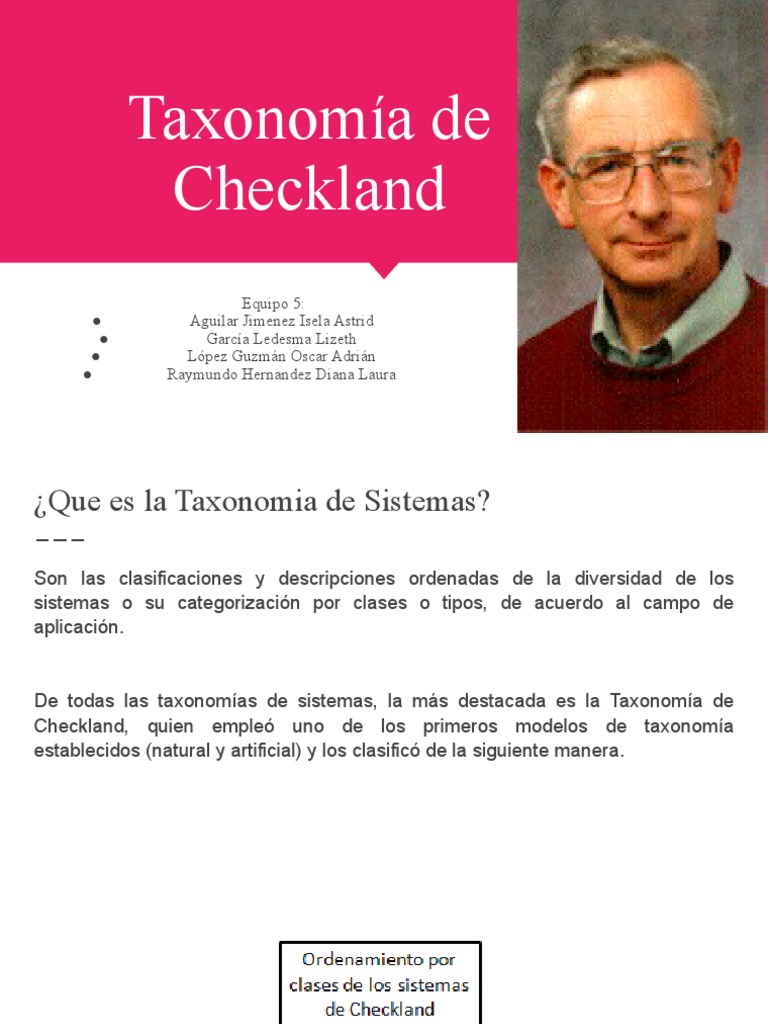 Clasificación de sistemas según la taxonomía de Checkland | PDF | Science