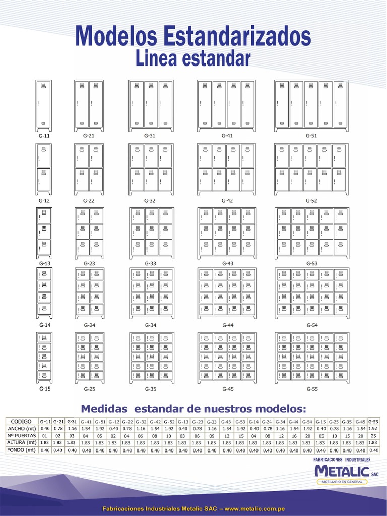 Catalogo de Lockers | PDF