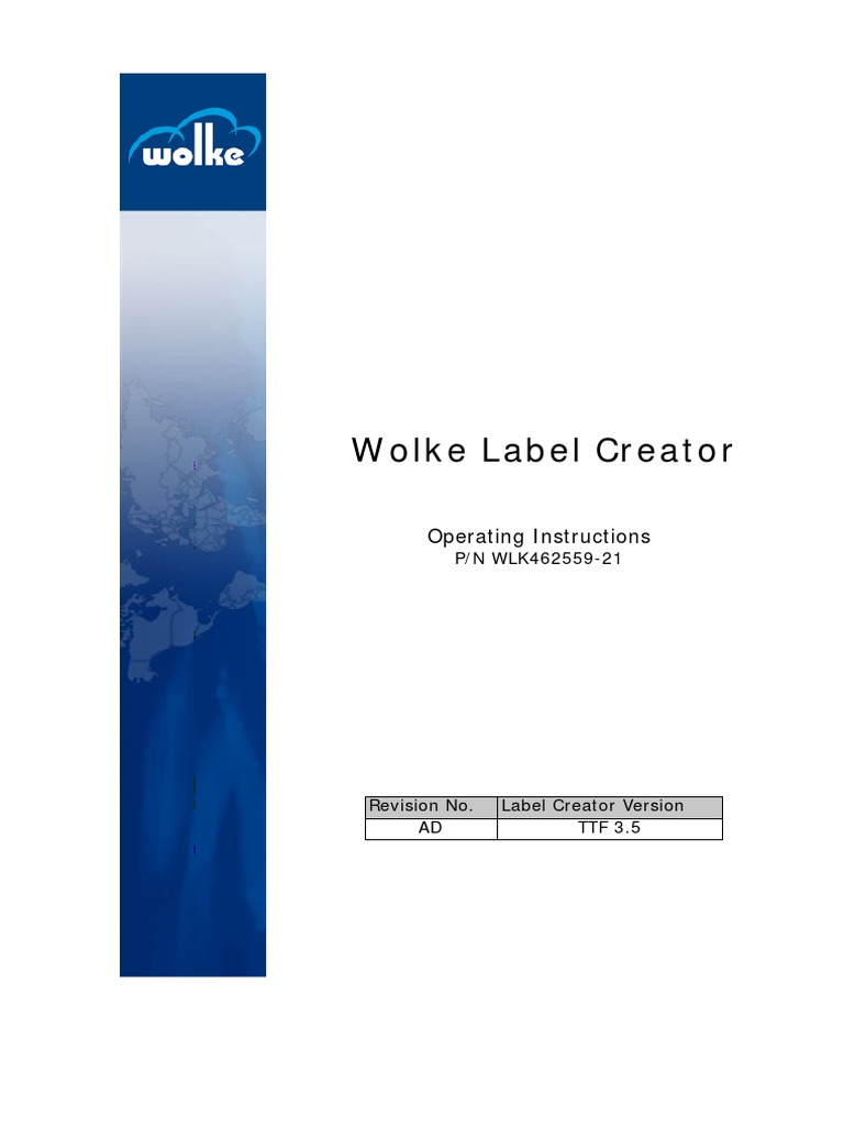 Wolke Label Creator: Operating Instructions | PDF | Computer ...