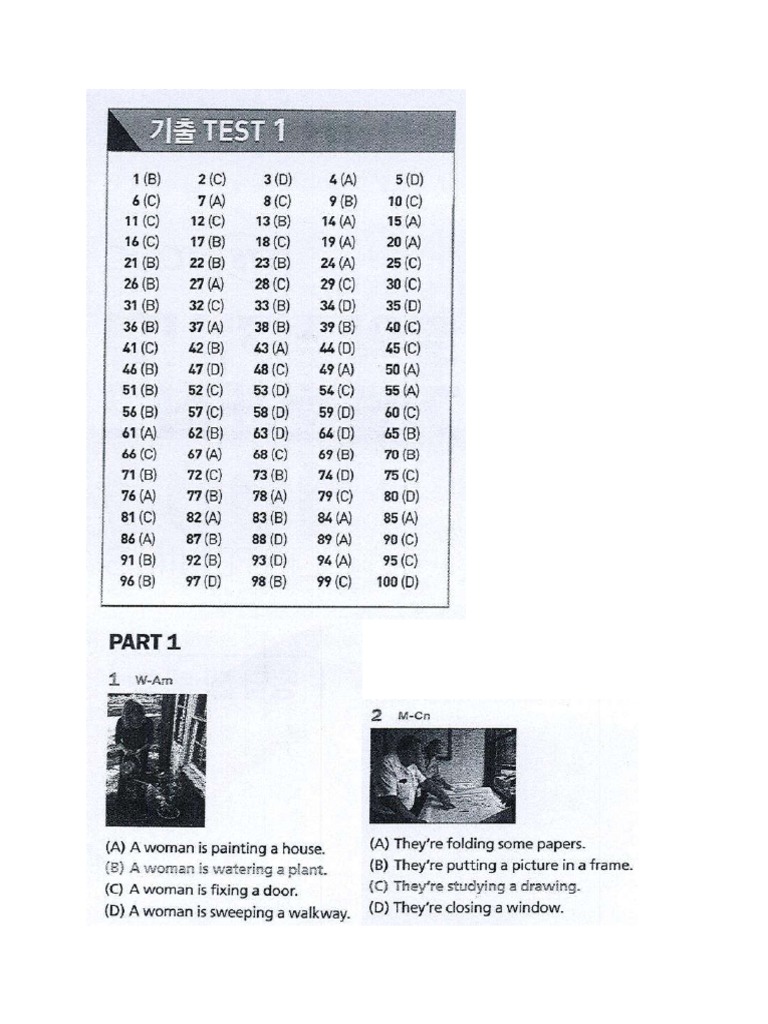 Transcript + Key LC Test 1 | PDF