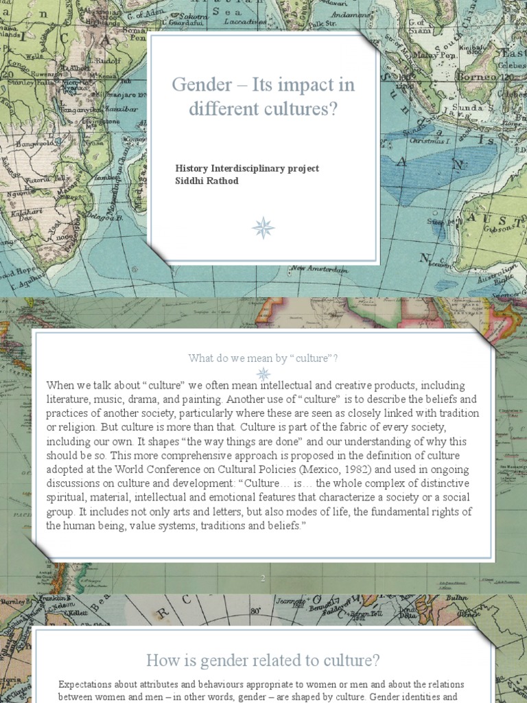 Gender - Its Impact in Different Cultures? (History) | PDF | Gender ...