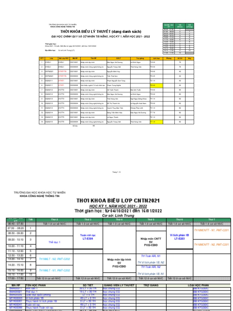 CQ - TKB LT Va TH K2021 - HK1 2122 - SV | PDF