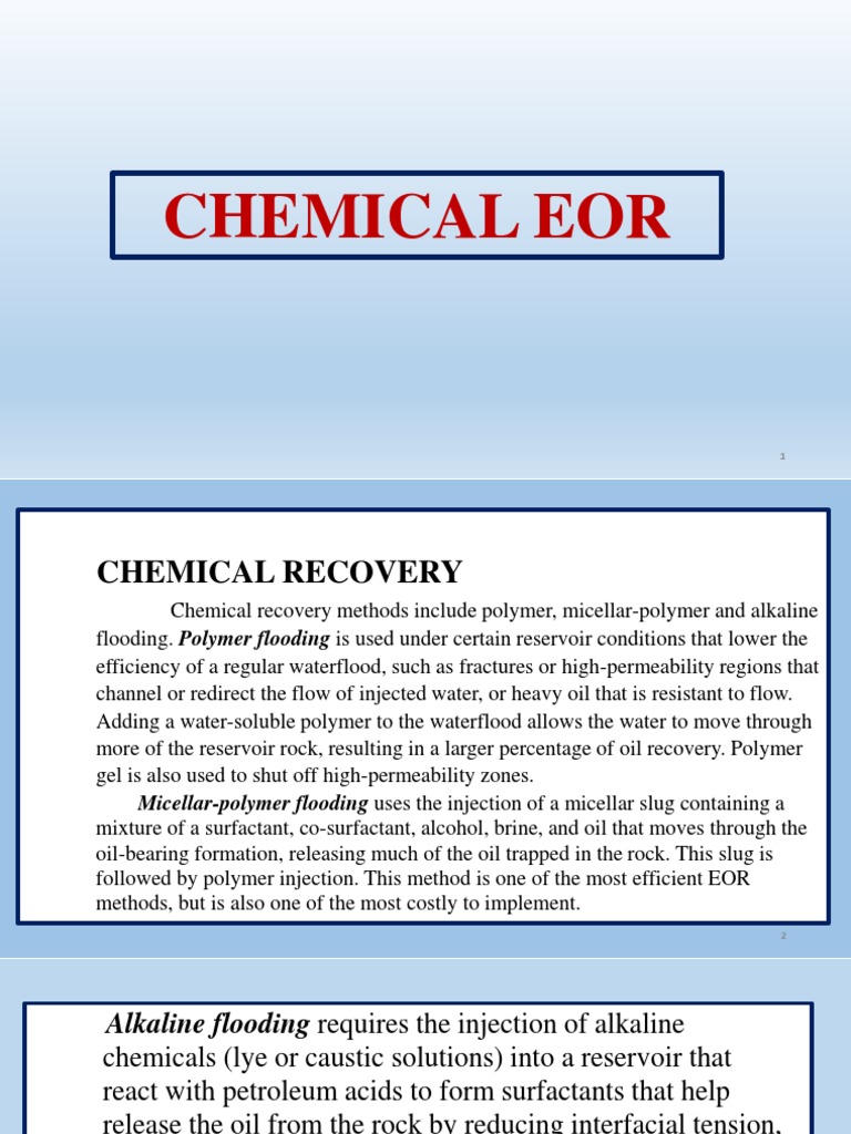 Chemical - POLYMER Recovery | PDF | Enhanced Oil Recovery | Polymers