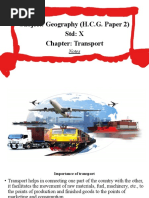 ICSE PROJECT 2024 - Transportation in India | PDF | Transport | Travel