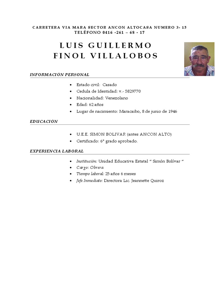 Luis Finol | PDF