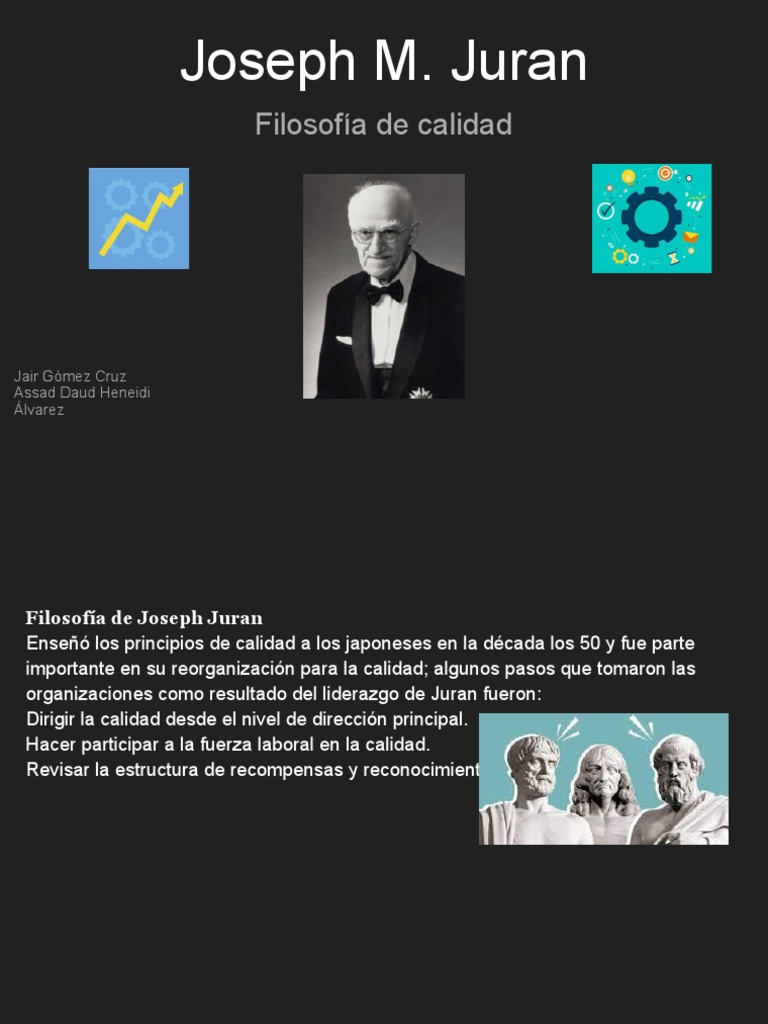 Filosofía de Calidad de Joseph Juran | PDF | Calidad (comercial) | Cliente