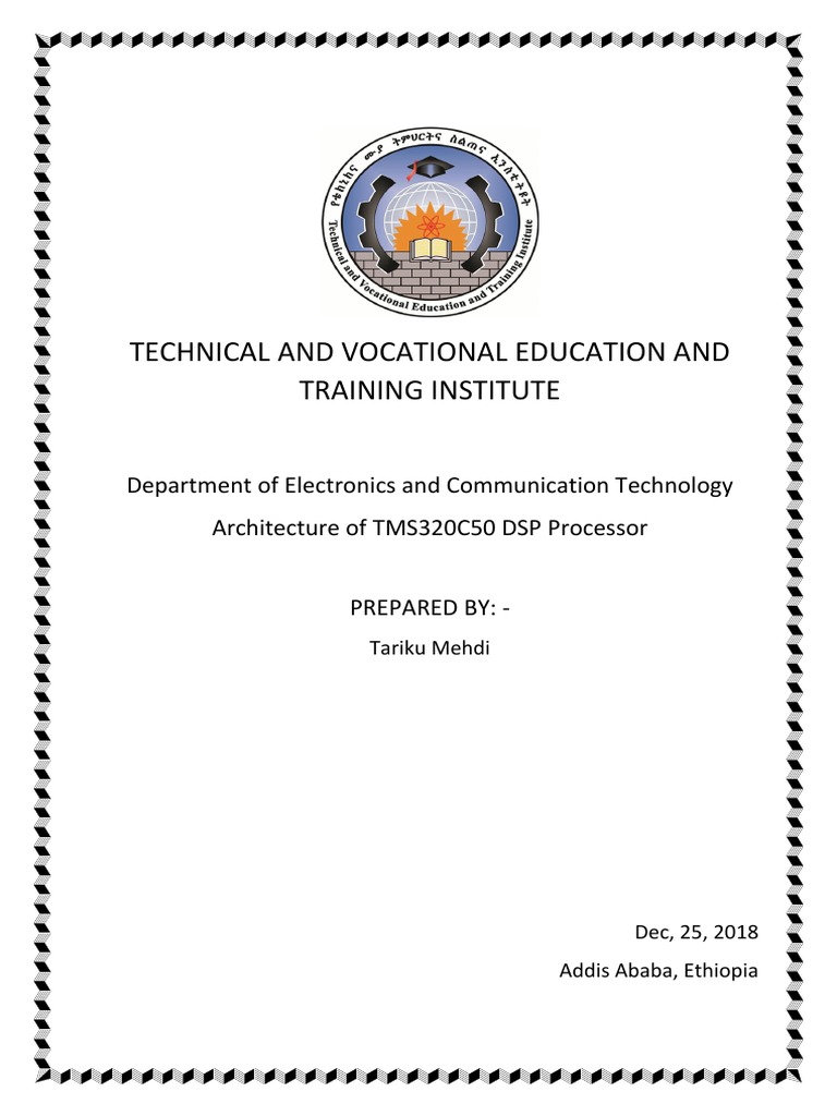 Architecture Of Tms320c50 Dsp Processor Pdf Digital Signal