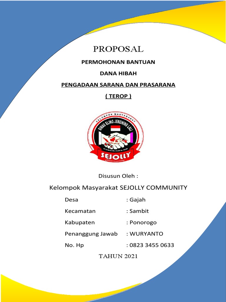 Proposal Terop Sejolly | PDF