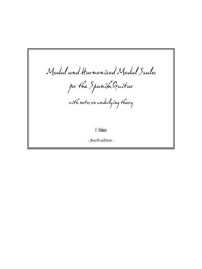 Flamenco - Scales For The Spanish Guitar | PDF | Minor Scale | Interval ...