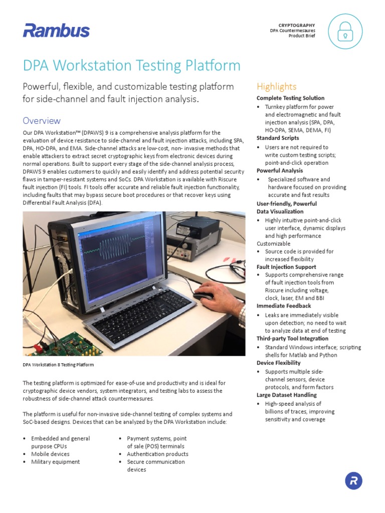 DPA Workstation Product Brief | PDF | Computer Engineering ...