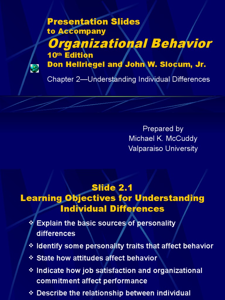 Ch02 Hellriegel 10e Ob | PDF | Goal | Job Satisfaction