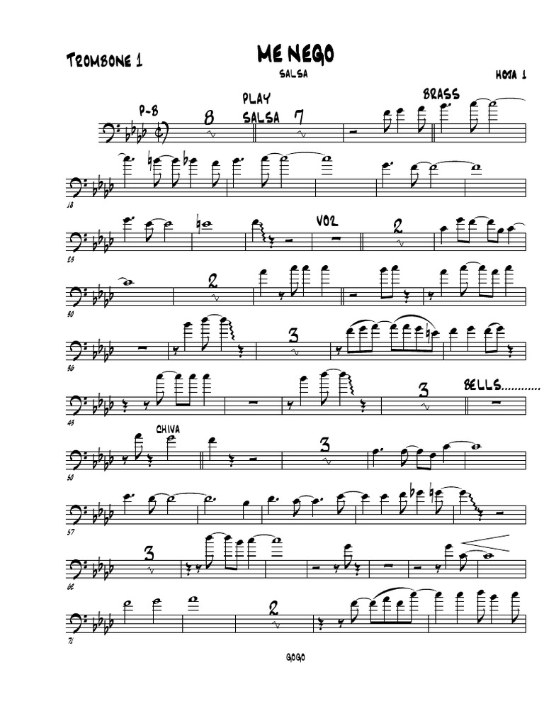 ME NEGO Trombone 1 | PDF