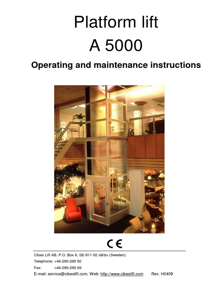 Platform Lift User Guide | PDF | Elevator | Door
