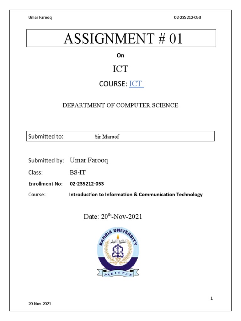 ICT Theory Assignment | PDF | Mobile Device | Information Age