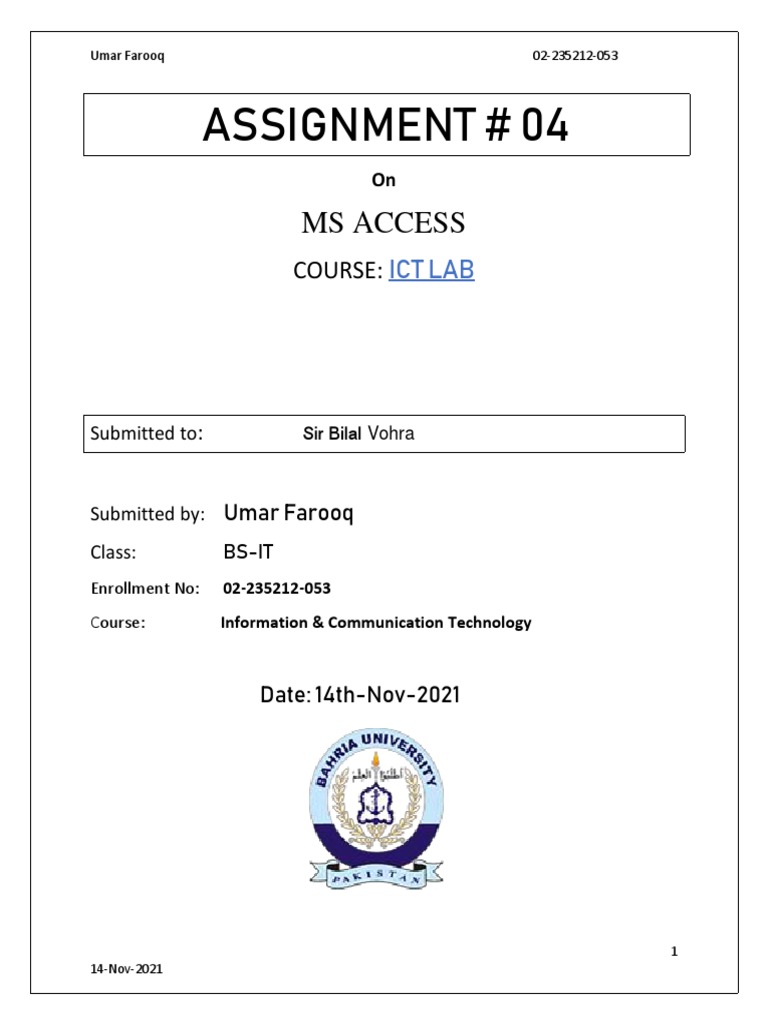 Ms Access Lab | Download Free PDF | Databases | Microsoft Access