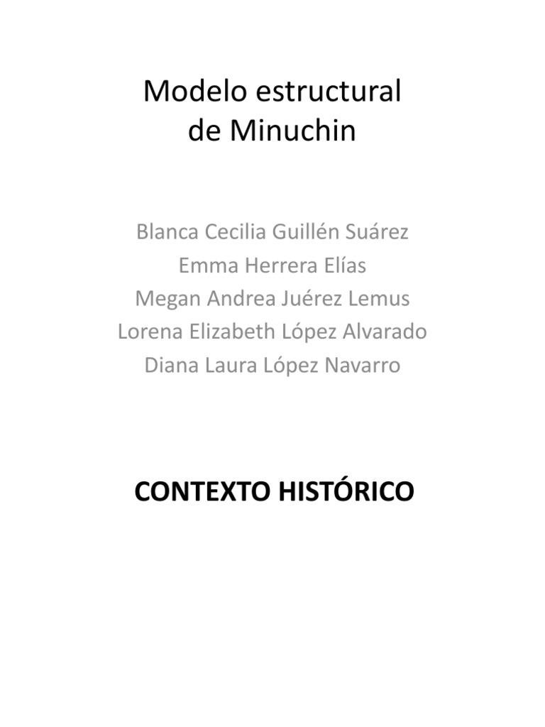 Modelo Estructural de Minuchin | PDF | Comportamiento | Adaptación
