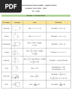 Mensuration 2D and 3D Formula | PDF | Area | Triangle