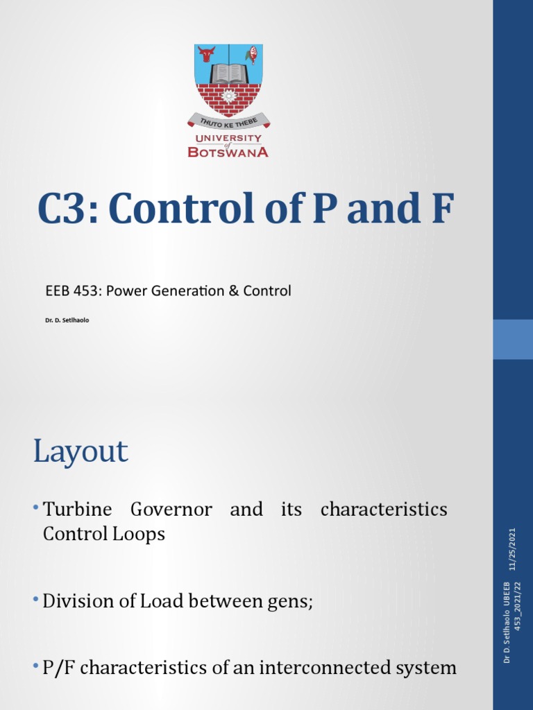 Automatic Load Frequency Control and Generator Voltage Regulation: A ...