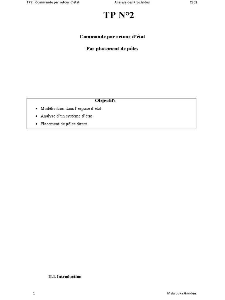 Fasicule Anlyse TP2 | PDF | Ingénierie informatique | Informatique