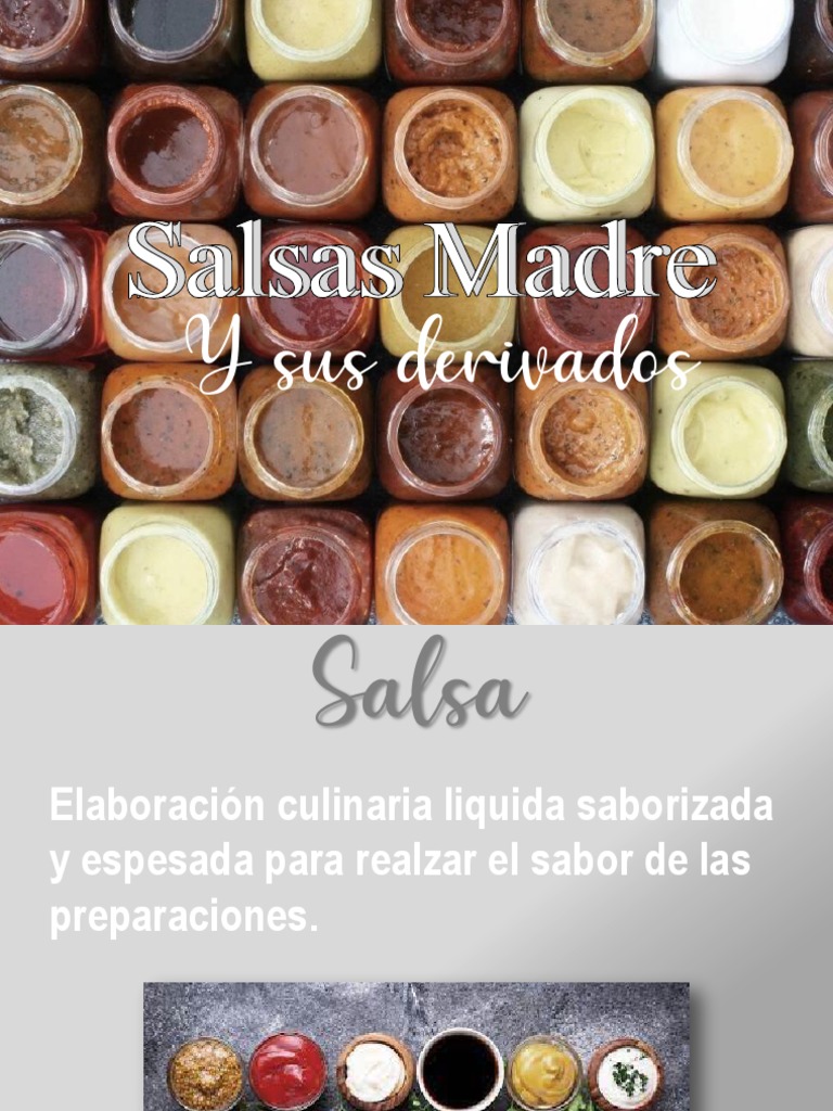 Salsas Madre y Sus Derivados | PDF | Salsa | Cocinando