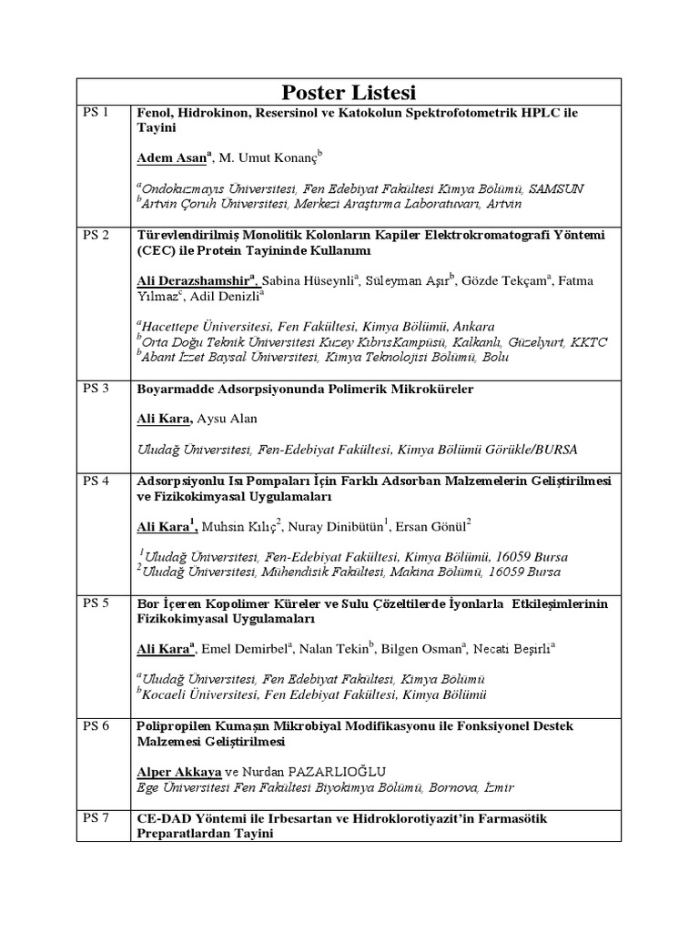 Poster Sozlu Bildiri | PDF